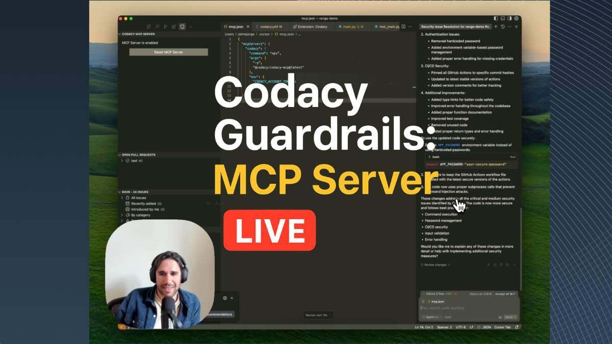 How to Connect Cursor to GitHub and Codacy MCP Servers and Supercharge Your Application Security